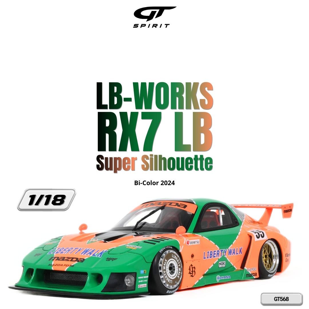 (Pre-Order) GT Spirit 1:18 LB-WORKS RX7 LB SUPER SILHOUETTE BI-COLOR ...